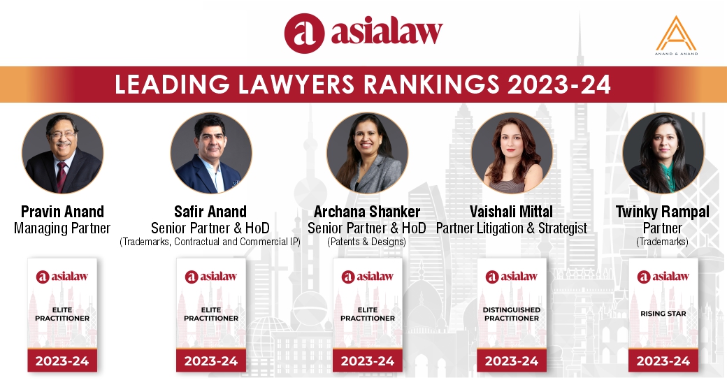 Asialaw Rankings 2023-24 | Anand & Anand